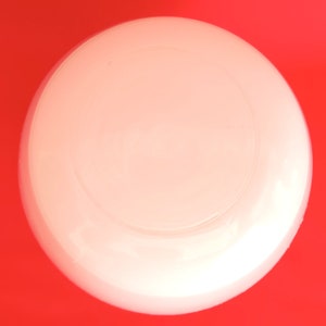 Vintage White Heavy Glass Threaded Neck Cone Shape Globe Swag Lamp ...