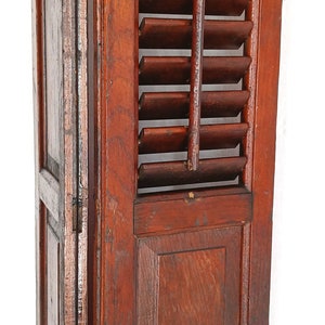 Reclaimed Salvaged Shutter Rare Antique Old SOLID Wood Wooden Interior ...