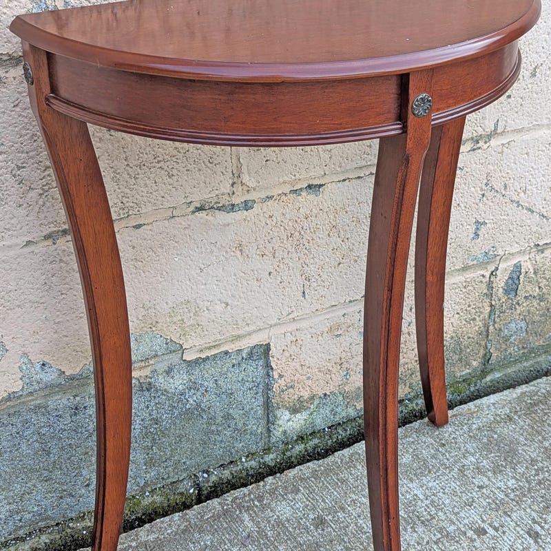 Antique Half Moon Console - Etsy