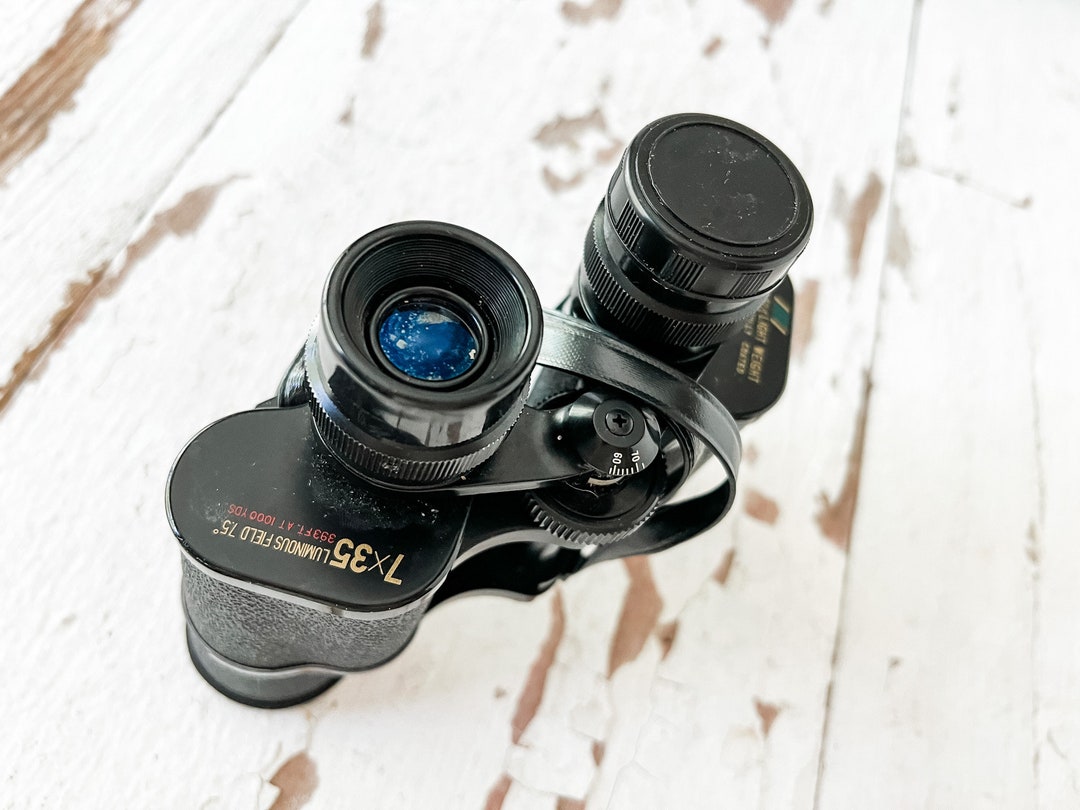 Antique Vintage Selsi Lightweight Fully Coated Binoculars With Brown ...