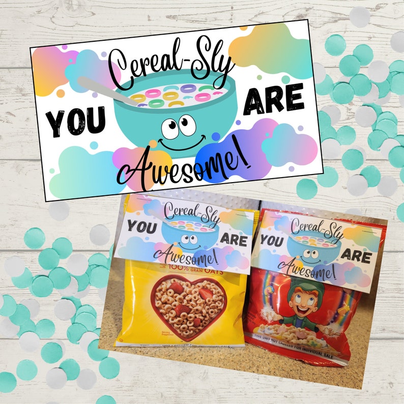 Valentines, Cereal-sly, Valentine Printable, Cereal, Print at Home ...