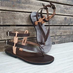 PDF Leather Sandals Pattern in 2 Sizes 38EU and 42EU Size / Leather ...