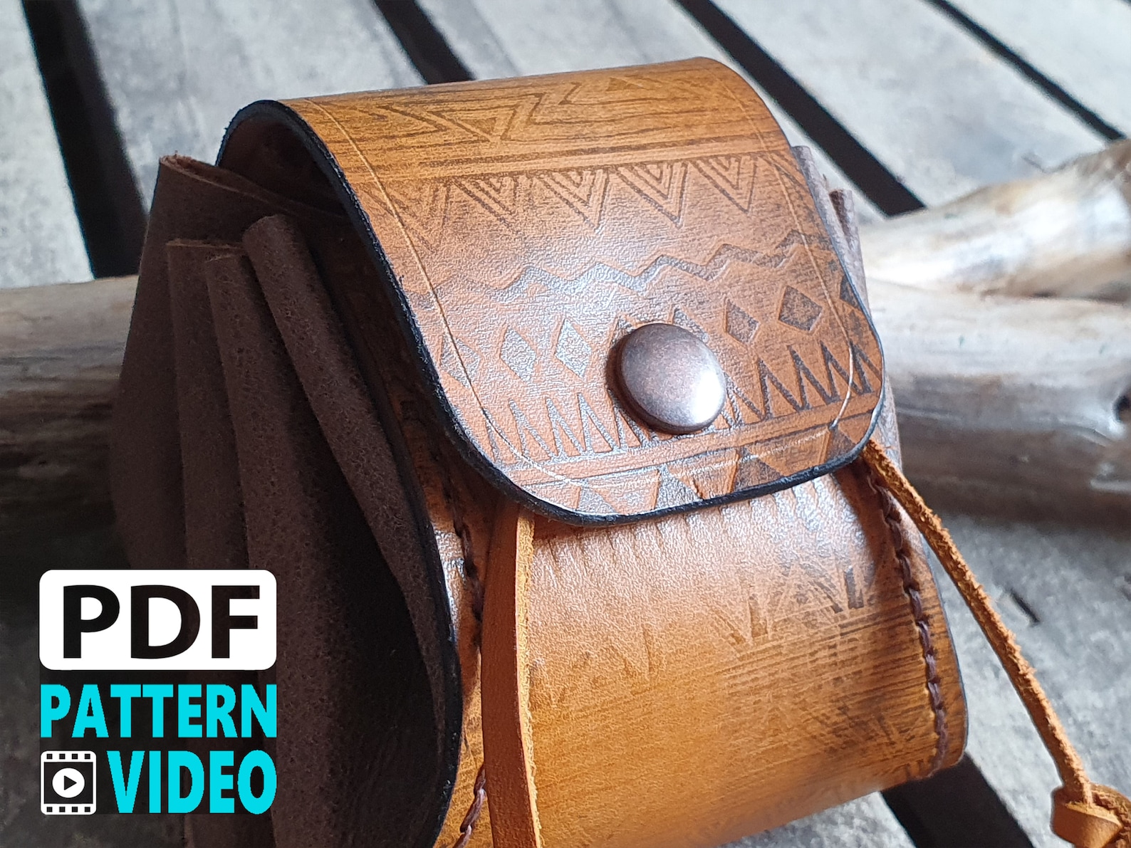 PDF Leather Drawstring Pouch Pattern / Dice Pouch Pattern / Video ...