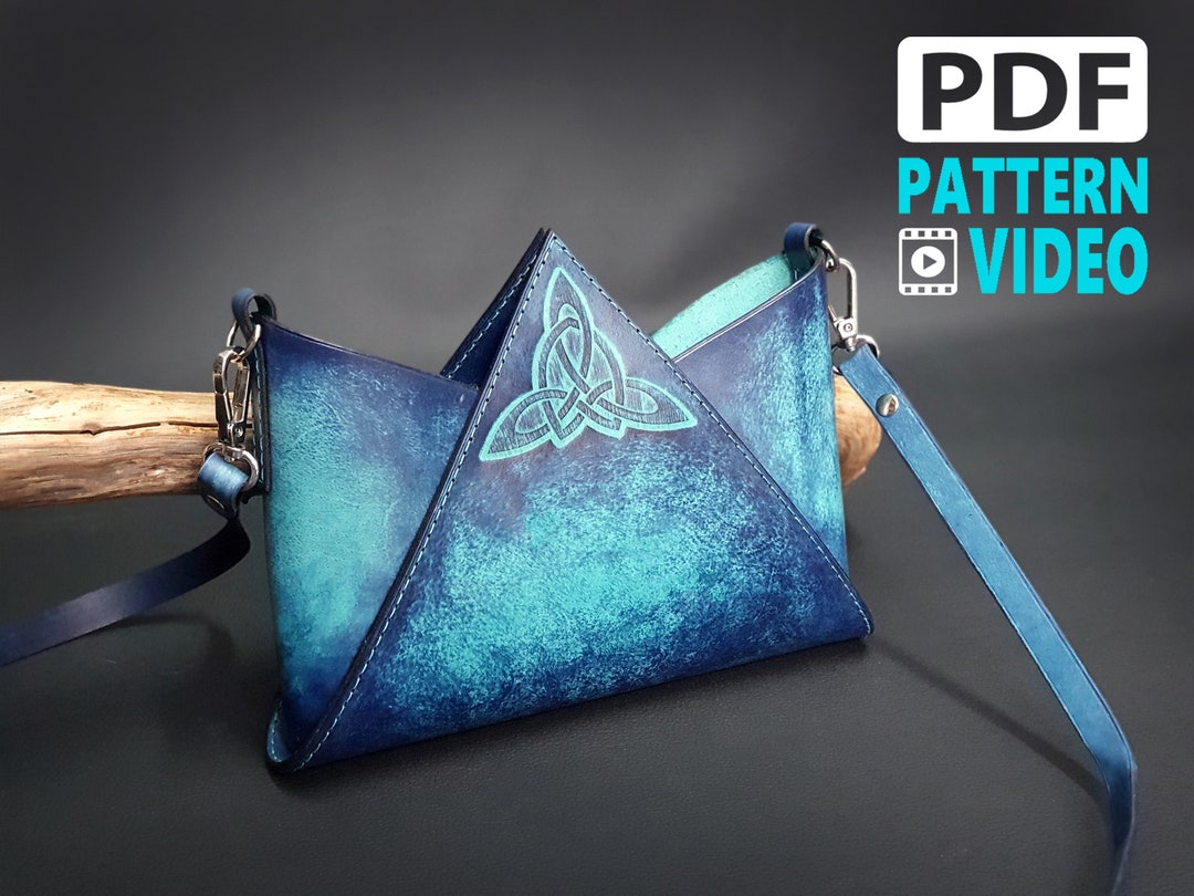 PDF Leather Pattern. RHOMBUS Leather Bag Pattern With Video - Etsy