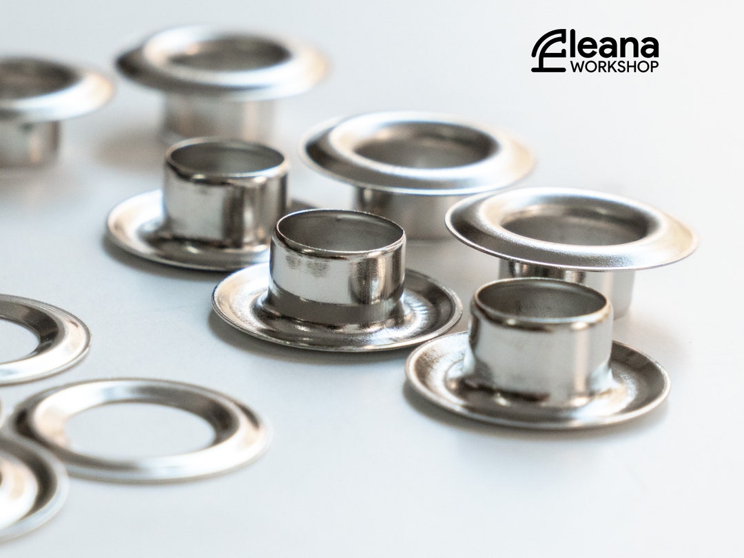 Nickel Brass Eyelets 7mm | VL21 Size Grommet/ Eyelets - Etsy
