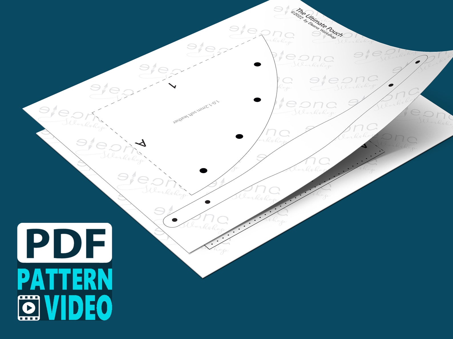 The Ultimate Drawstring Pouch Pattern / PDF Leather Pattern Plus Video ...