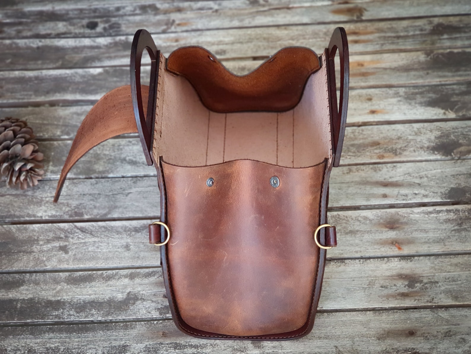 PDF Leather Pattern Wooden Handles Handbag Leather Pattern - Etsy