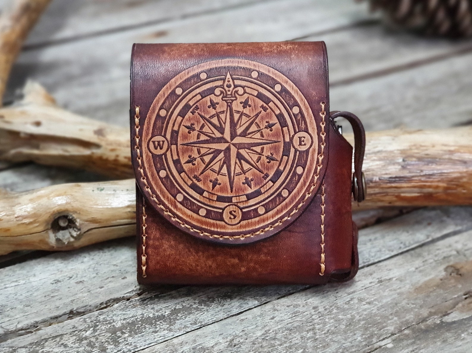 Nautical Compass Stamp for Leather Crafting Compass Rose | Etsy