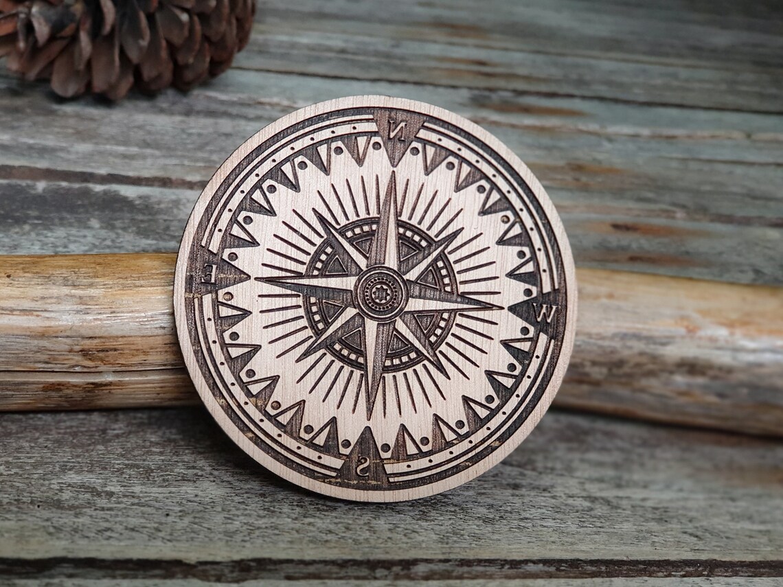 Nautical Compass Stamp for Leather Crafting - Etsy