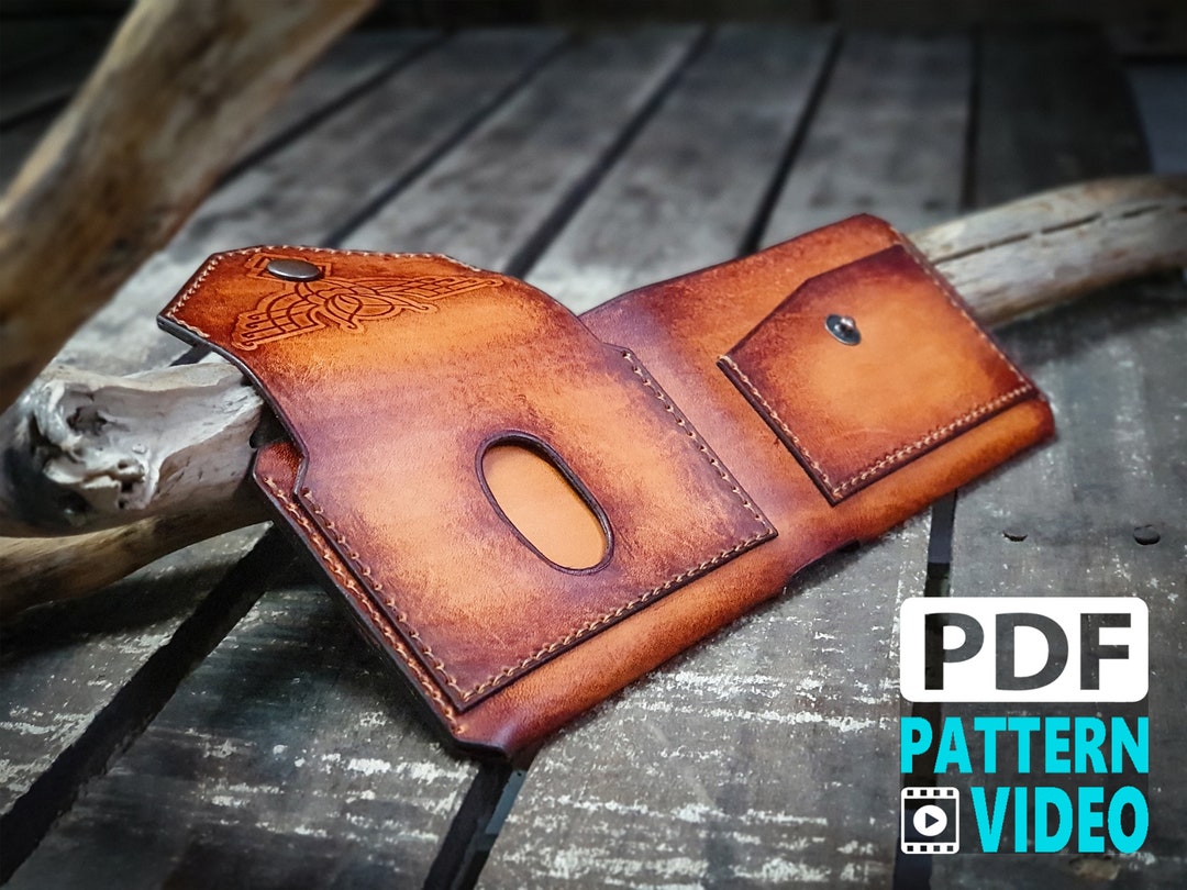 PDF Leather Wallet Pattern. Bi Fold Card Wallet Pattern Plus "how To ...