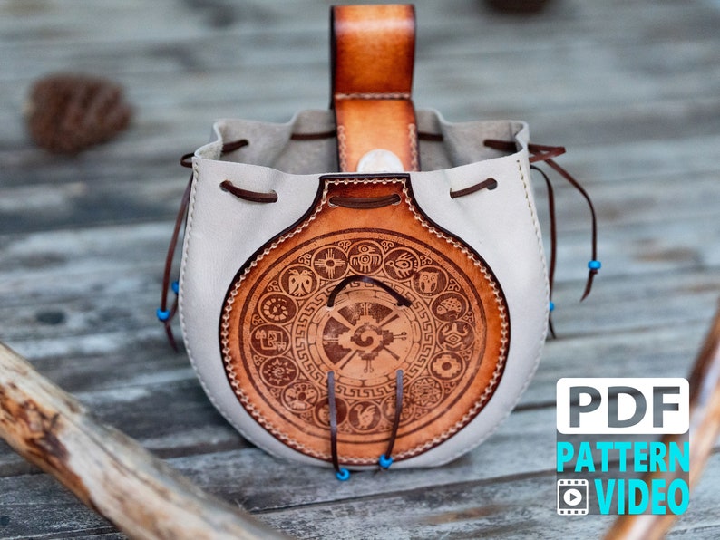 Leather Flask Pouch Leather Belt Bag PDF Pattern - Etsy