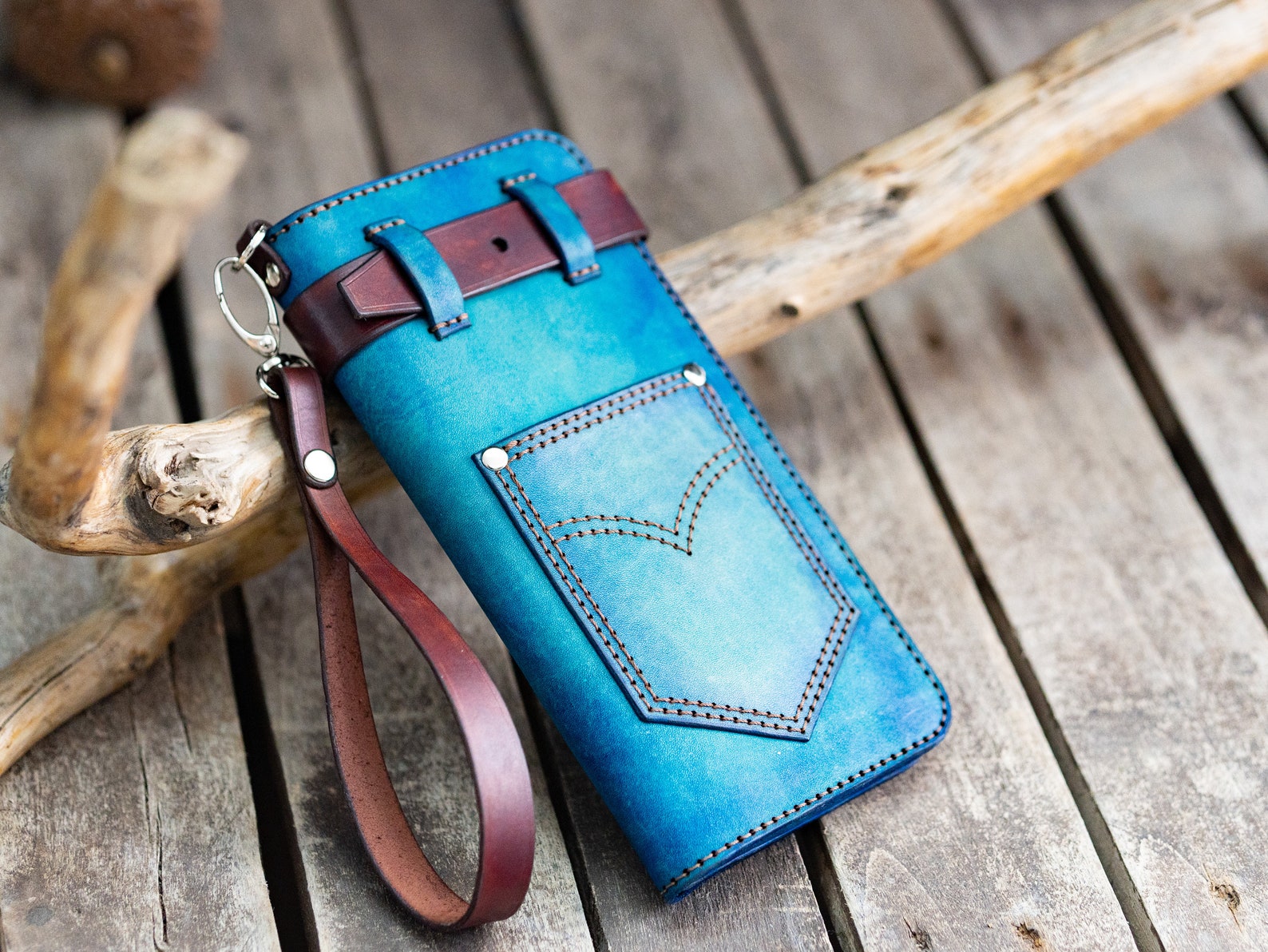 JEANS Long Wallet Leather Pattern / PDF Pattern for Leather Crafting - Etsy