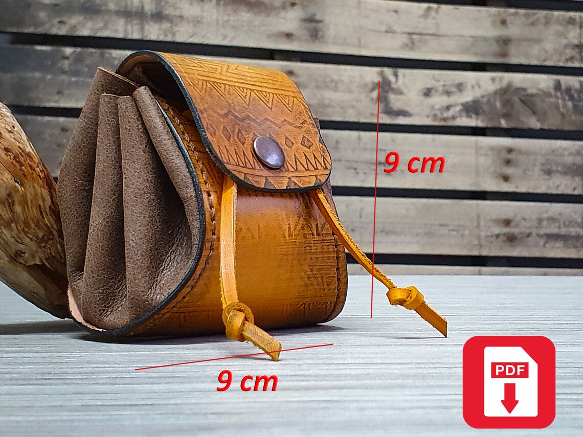 PDF Leather Drawstring Pouch Pattern / Dice Pouch Pattern / - Etsy