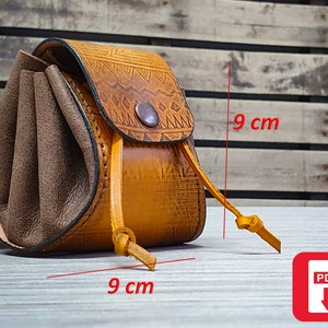 PDF Leather Drawstring Pouch Pattern / Dice Pouch Pattern / Video ...