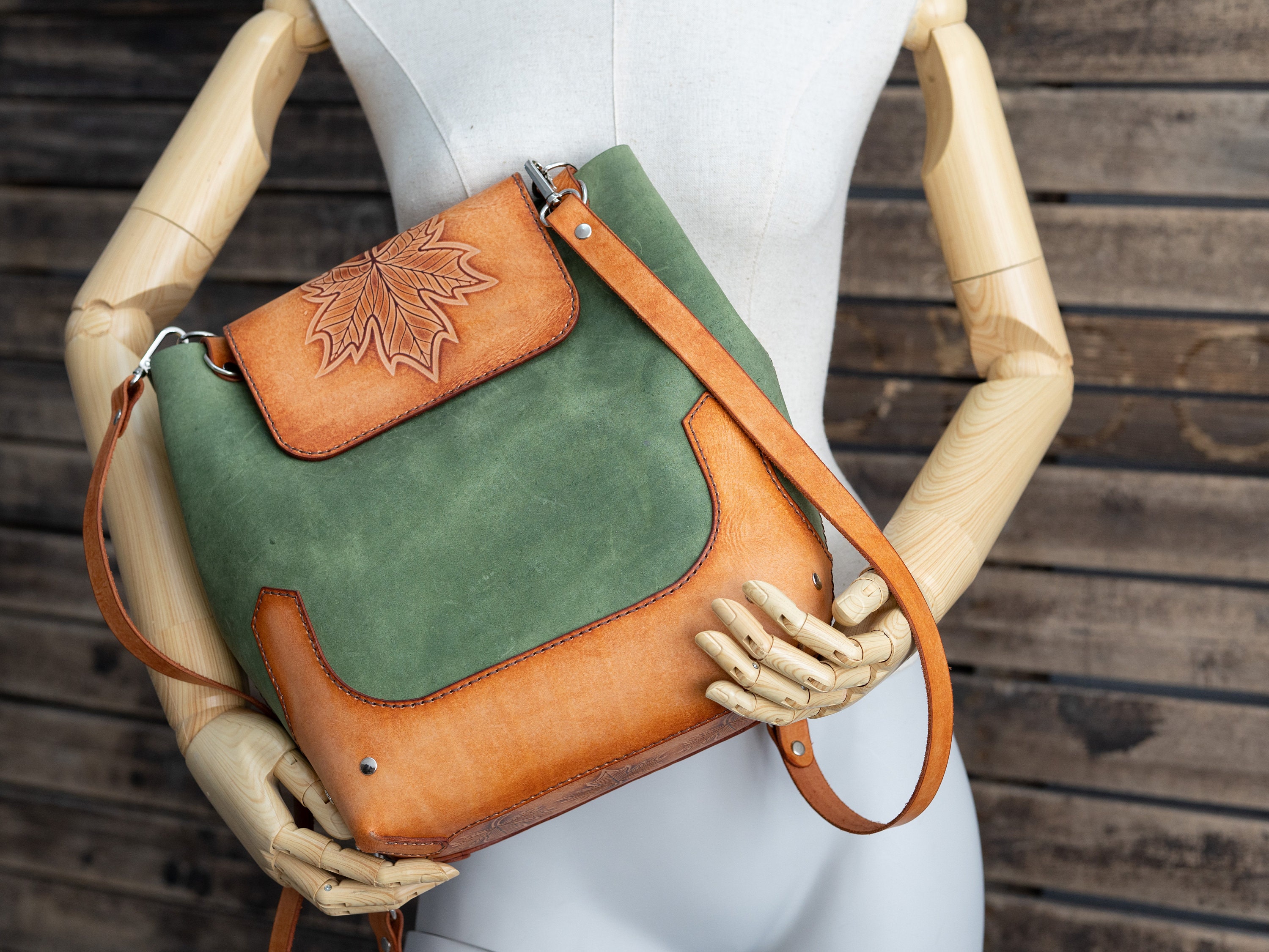 Hybrid Leather Tote Bag PATTERN | Maple Backpack, Shoulder Bag PDF ...