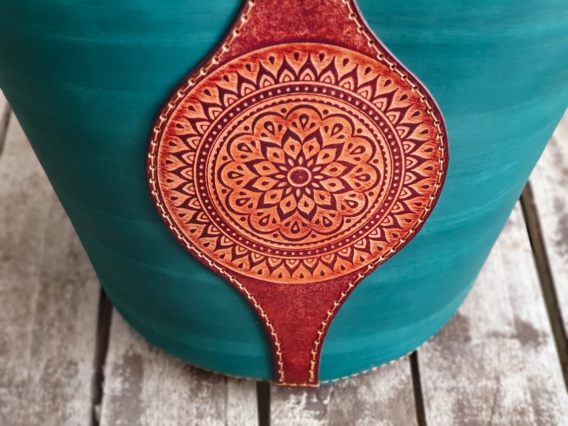 PDF Pattern. Mandala Design Leather BUCKET Hand Bag With Video - Etsy