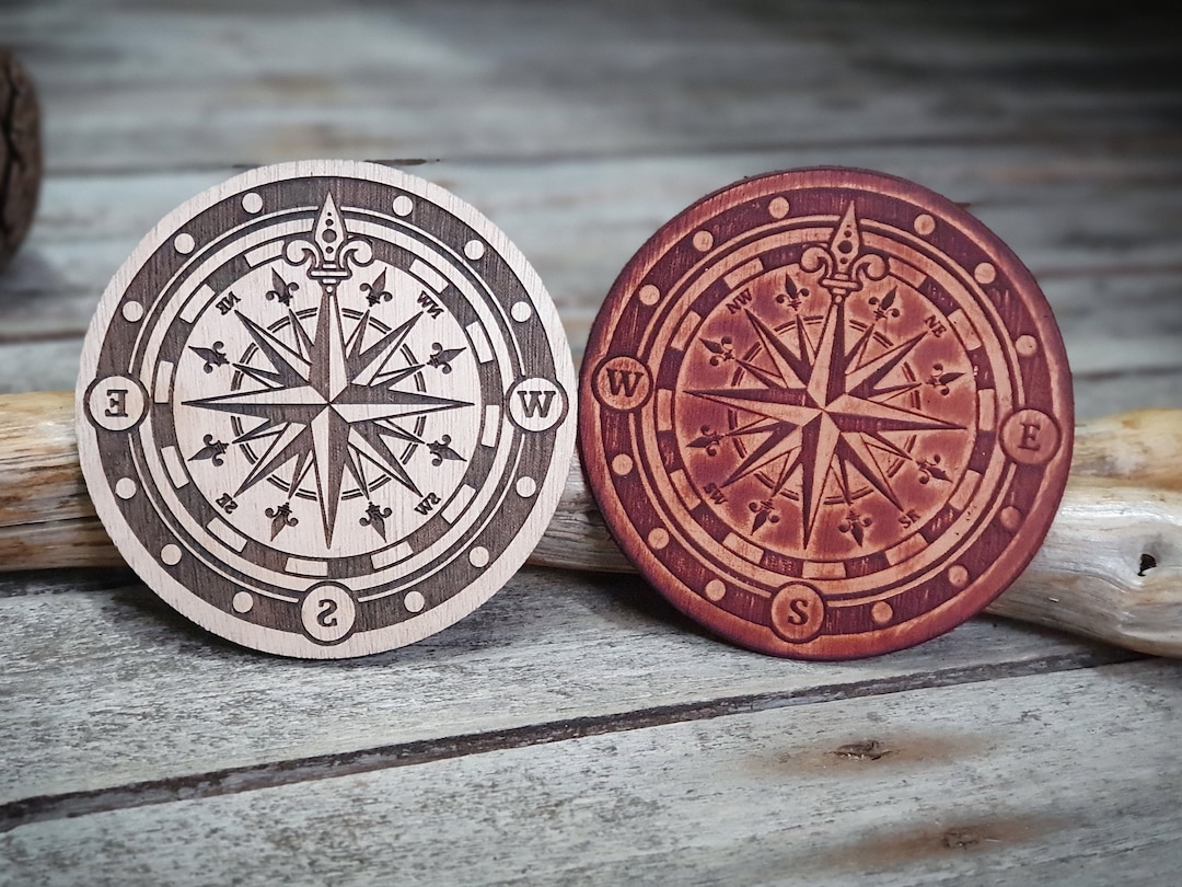 Nautical Compass Stamp for Leather Crafting | Compass Rose - Etsy