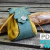 PDF Pattern. Leather Drawstring Coin Pouch - Etsy