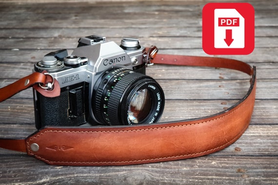 Leather Pattern / Leather Camera Strap / PDF Leather Pattern | Etsy