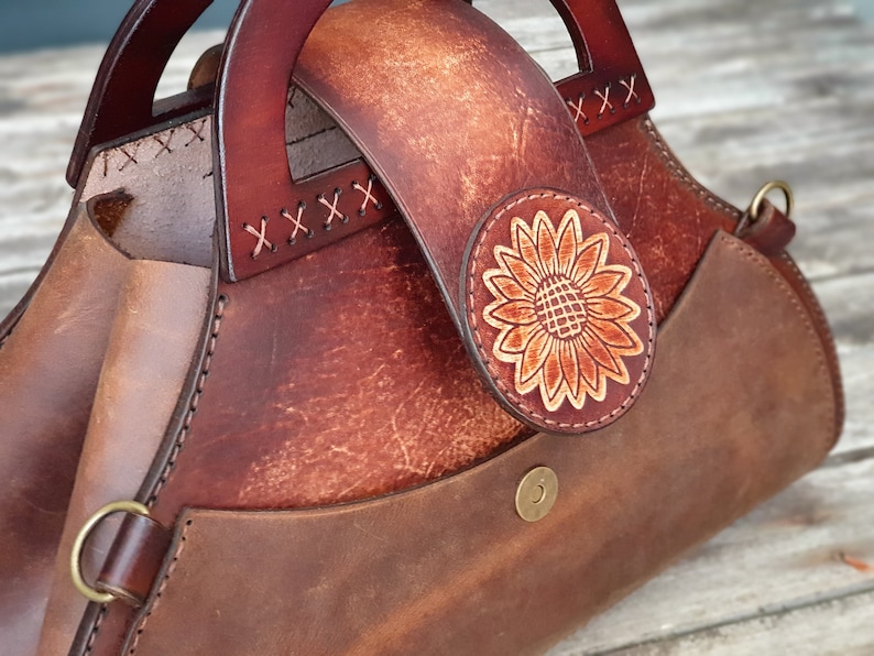 PDF Leather Pattern Wooden Handles Handbag Leather Pattern - Etsy
