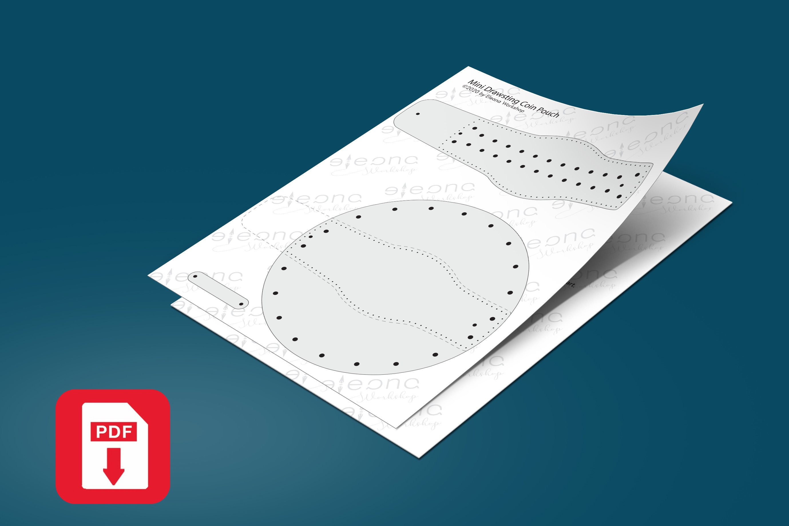 PDF Pattern. Leather Drawstring Coin Pouch - Etsy