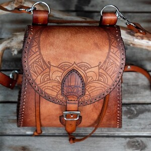 LUNA Leather Bag Pattern Backpack Shoulder Bag PDF Leather - Etsy