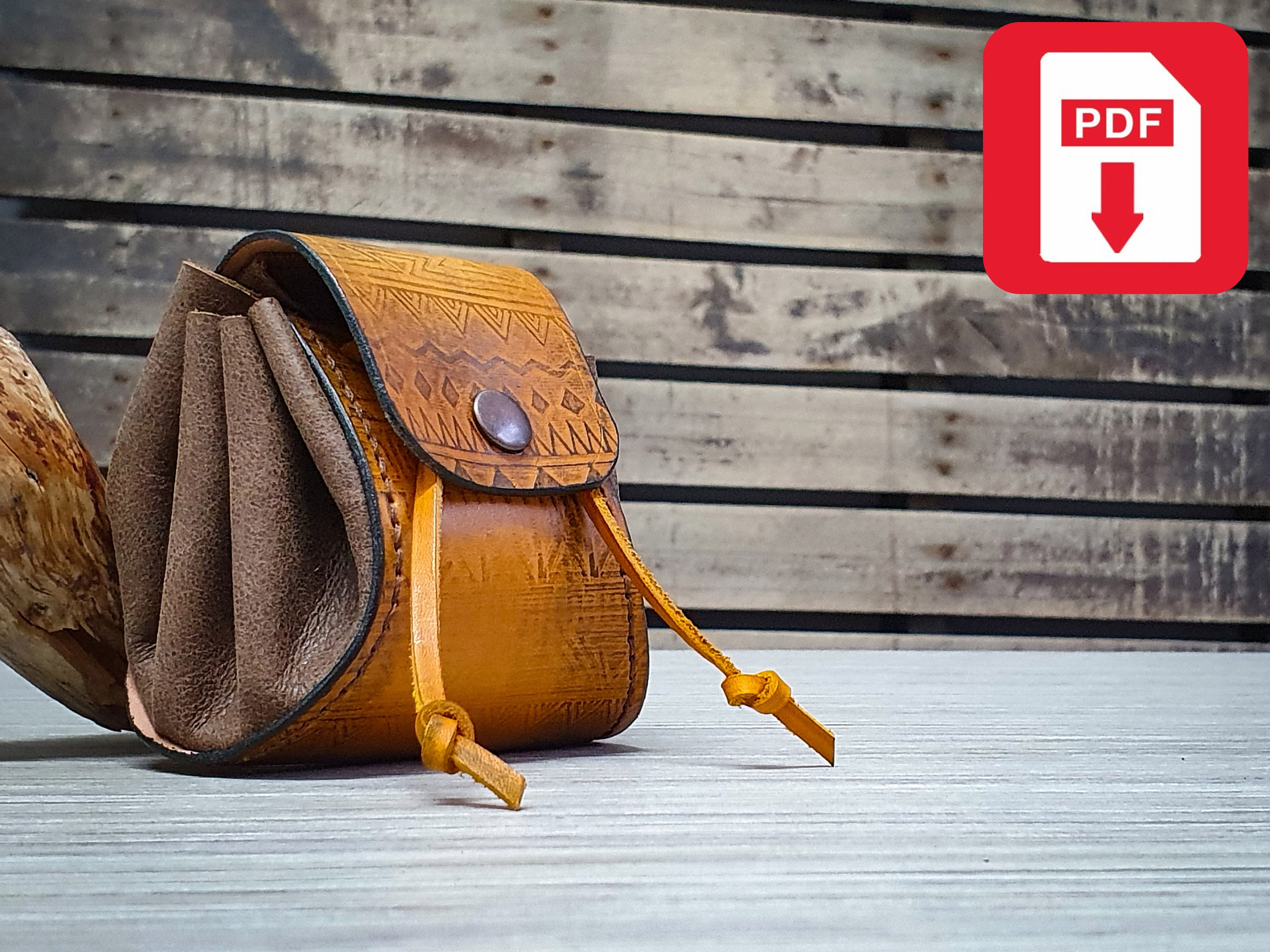 PDF Leather Drawstring Pouch Pattern / Dice Pouch Pattern / - Etsy