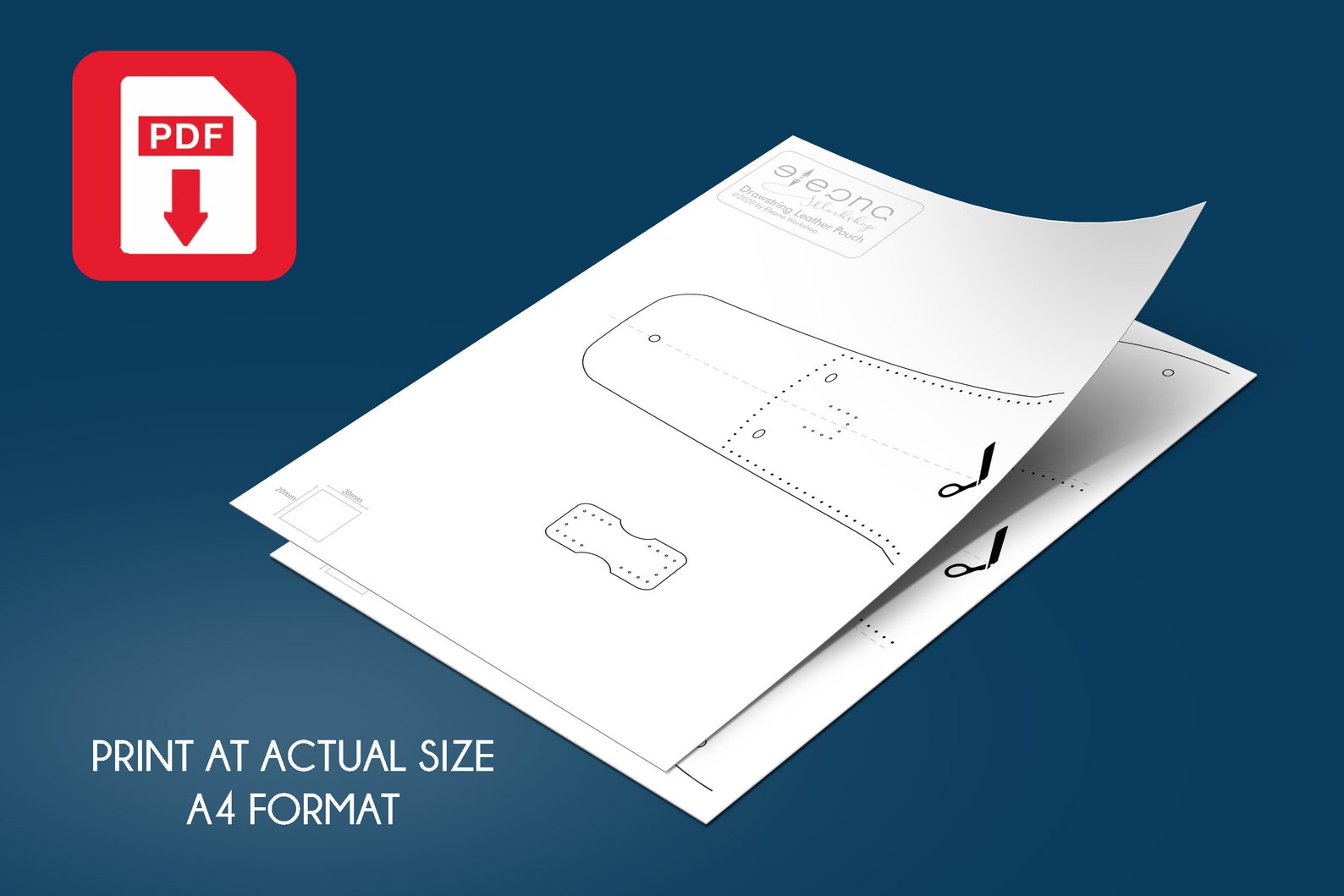 PDF Leather Drawstring Pouch Pattern / Dice Pouch Pattern / Video ...