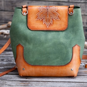 Hybrid Leather Tote Bag PATTERN | Maple Backpack, Shoulder Bag PDF ...
