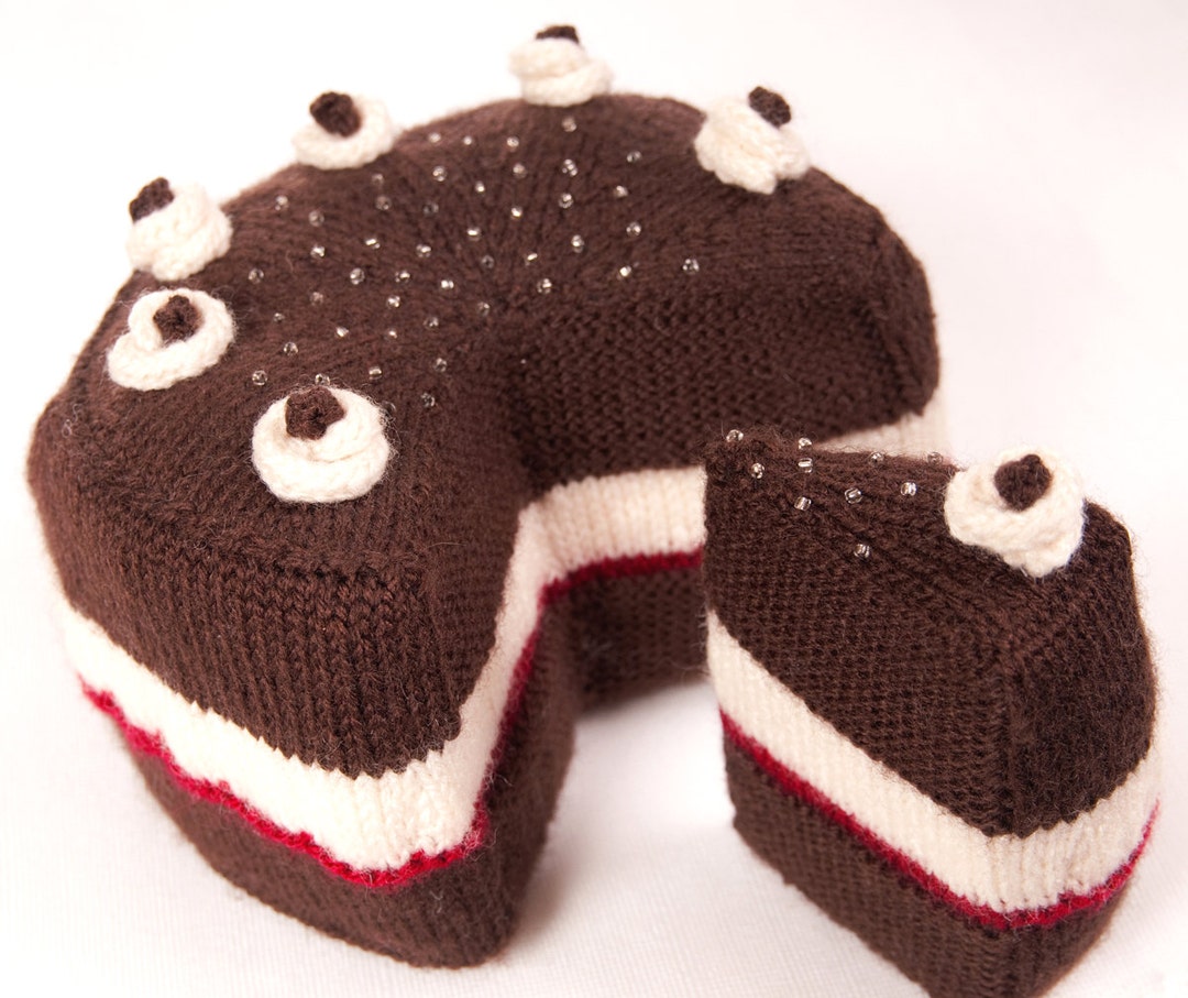 PDF Download - Cake With Slice Cut Out, and the Slice, Knitting Pattern ...