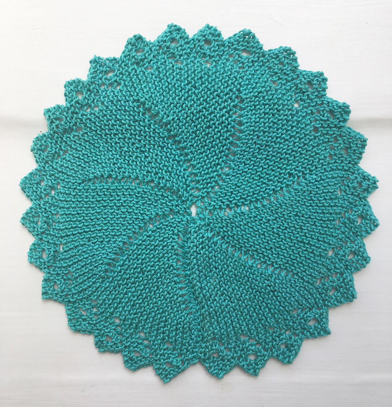 PDF Download - Lace Flower Circle Knitting Pattern - Etsy