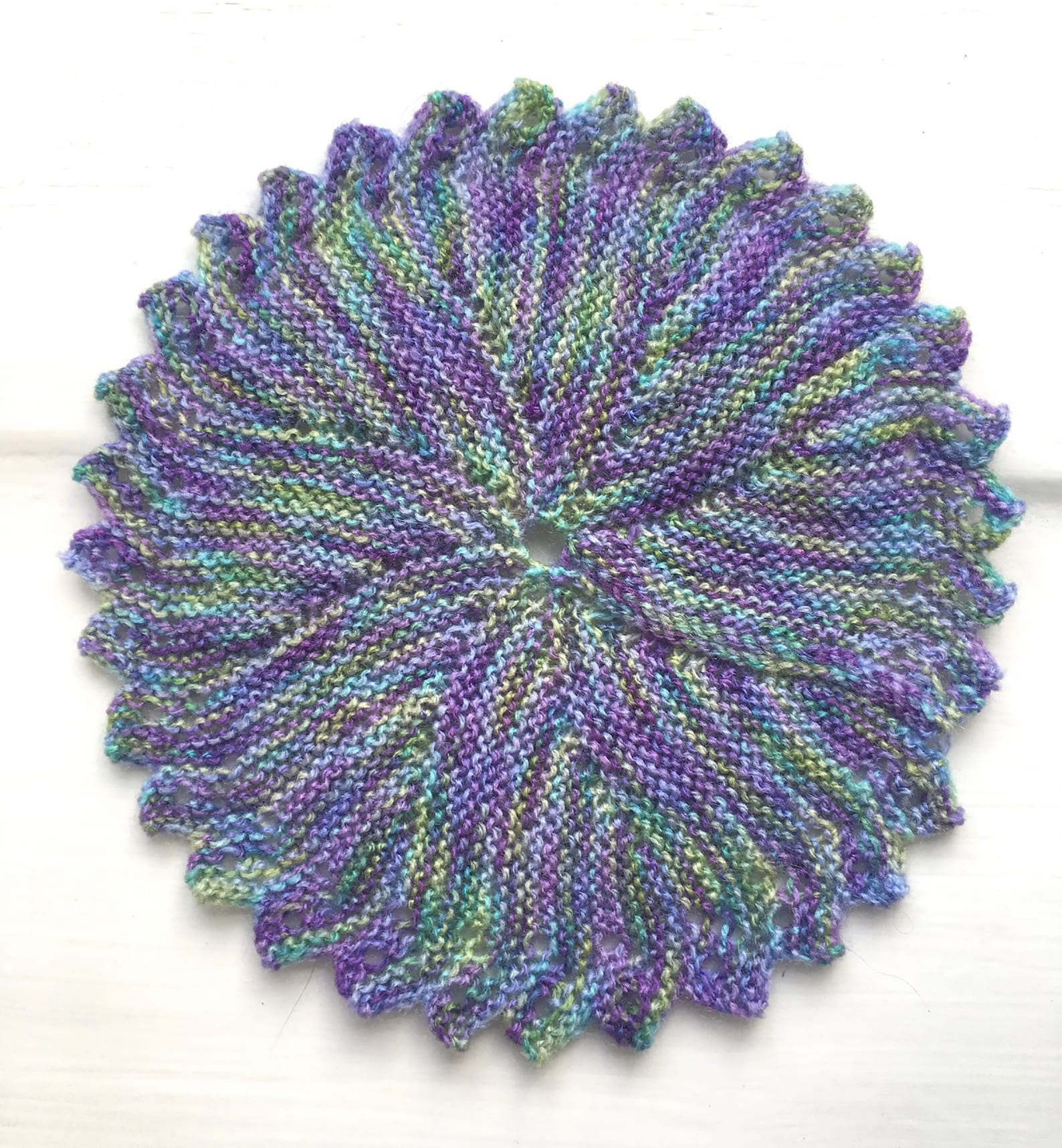 PDF Download Lace Flower Circle Knitting Pattern - Etsy
