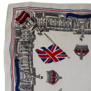 Four Flag Vintage Handkerchief Original Fifties Souvenir Handkerchief ...