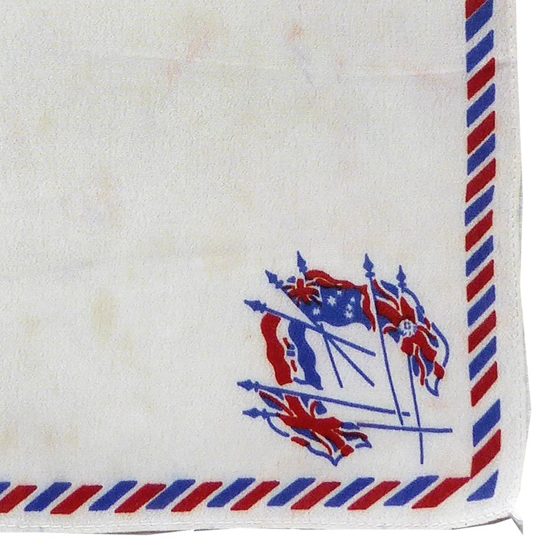 Coronation Flags Souvenir Vintage Handkerchief - Etsy