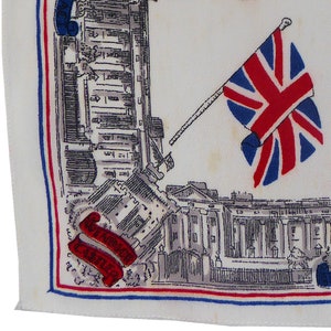 Four Flag Vintage Handkerchief Original Fifties Souvenir Handkerchief ...
