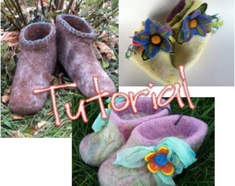 Felted Wool Slipper Tutorial How to Make a Pair of Wool Felted Slippers ...