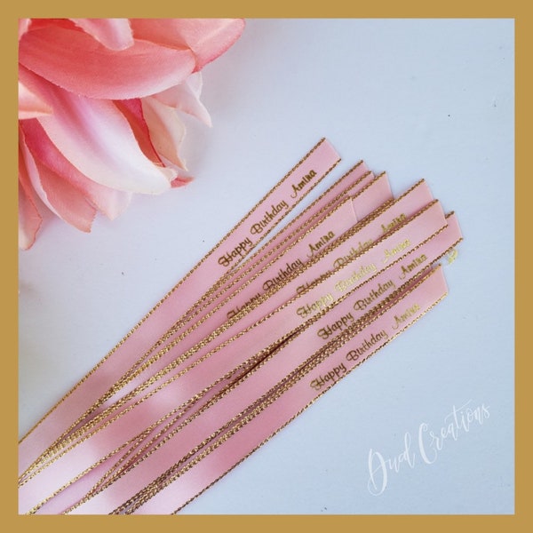 Gold Edge Ribbon - Etsy