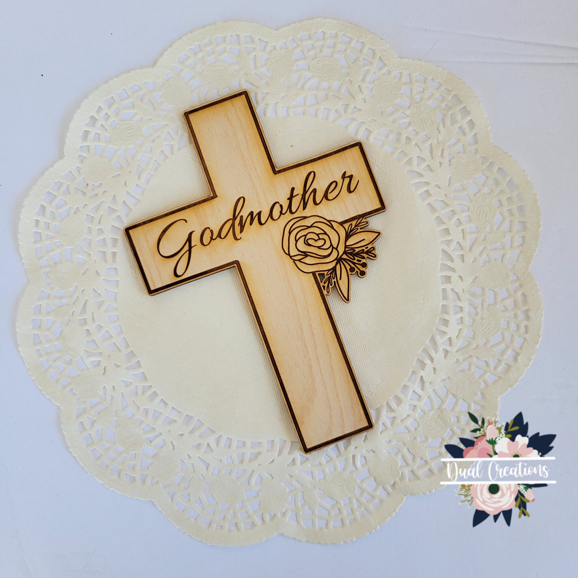 Godparents Cross Personalized Cross for Godparentswood - Etsy