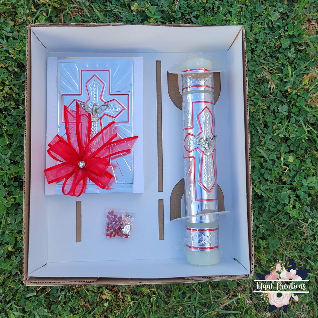 Spanish Confirmation Candle Set,religious Candle, Candles, Confirmacion ...
