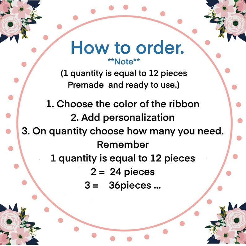 Personalized Wedding Capias: Ribbon Pin Favors, Set of 12 - Etsy