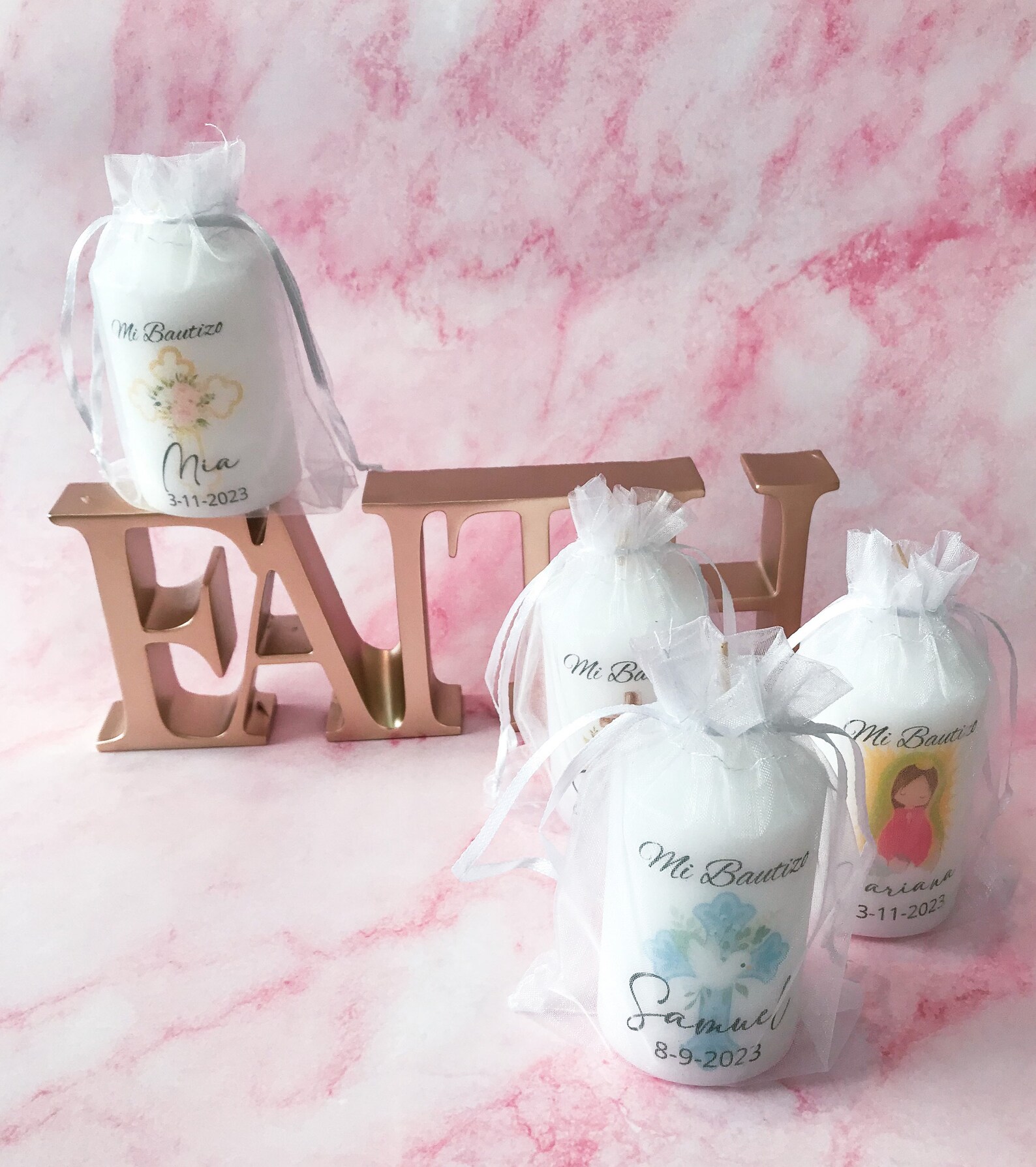 Personalized Baptism Candlebaptism Favorspersonalized Candle - Etsy