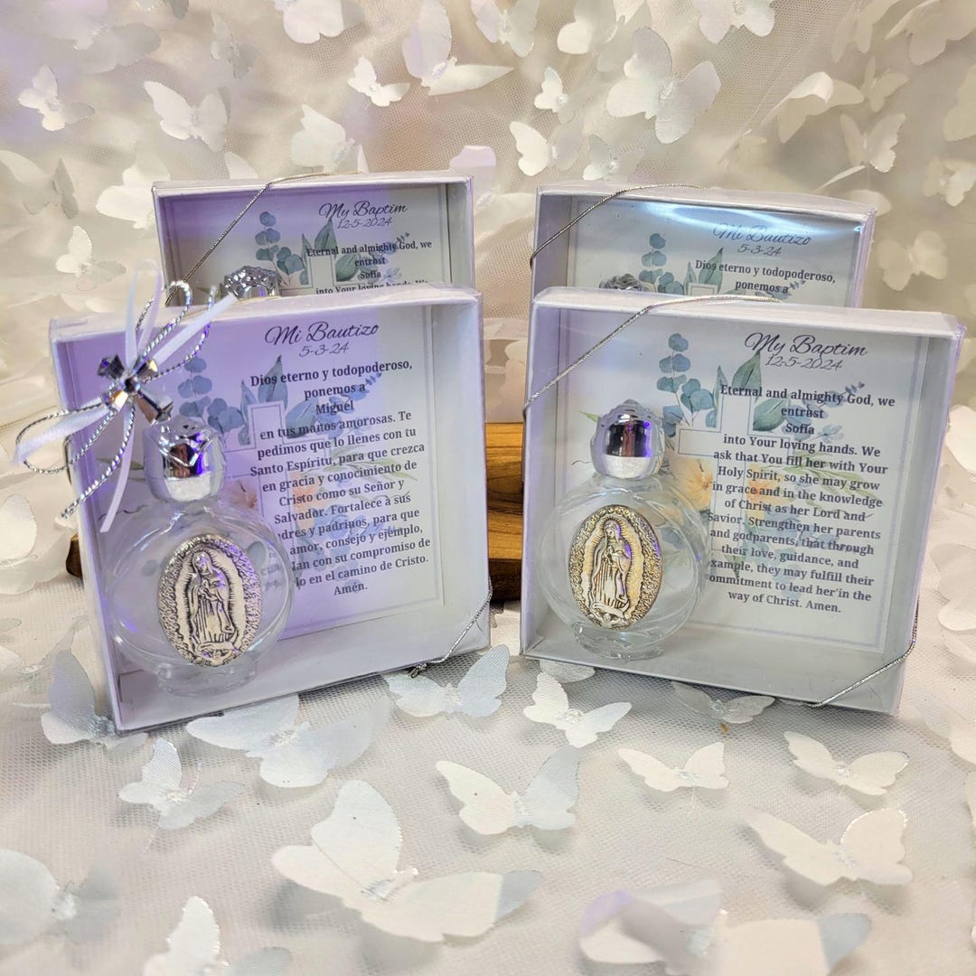 Custom Communion or Baptism Party Favors, Holy Water Personalized Party ...
