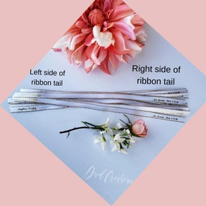 Personalized Favor Ribbon/funeral Capias/wedding/quinceañeras/listones ...