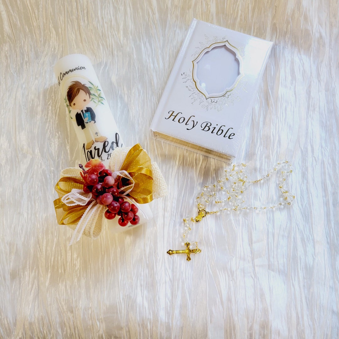First Communion Candle Set, Personalized Communion Candle,candle for ...