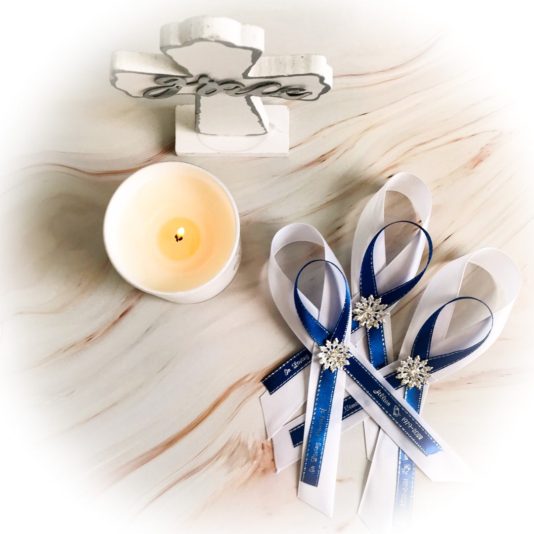 12 Personalized Memorial Ribbon,memorial Ribbons,personalized Ribbons ...