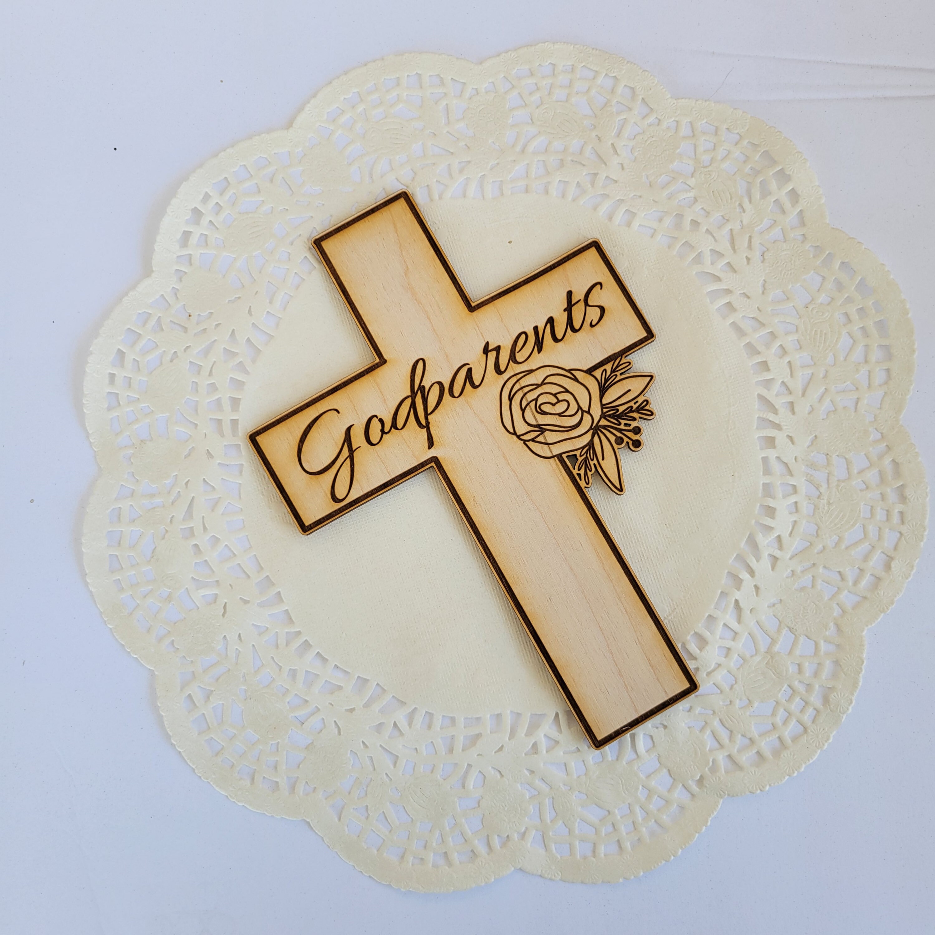 Godparents Cross Personalized Cross for Godparentswood - Etsy