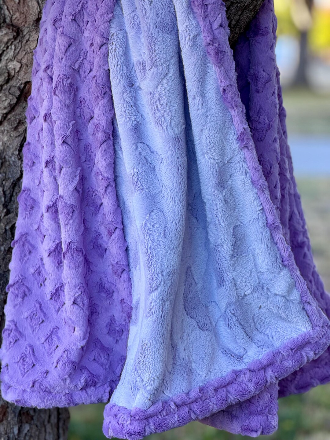 Amethyst Lilac Luxe Cuddle Minky Adult Blanket (60x72) - Etsy