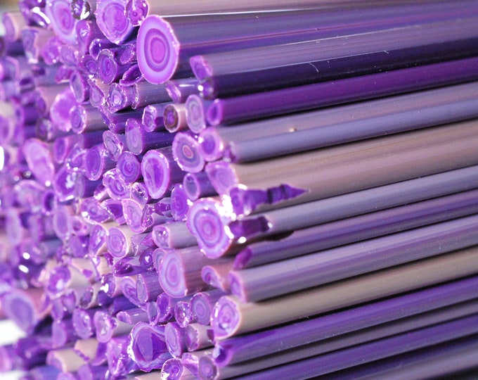 Gaffer Royal Purple Glass Rods COE 96 100g Great for Lampwork Bead ...