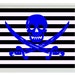 Pirate Skull Crossbones Art Print Nautical Nursery Boy Room | Etsy