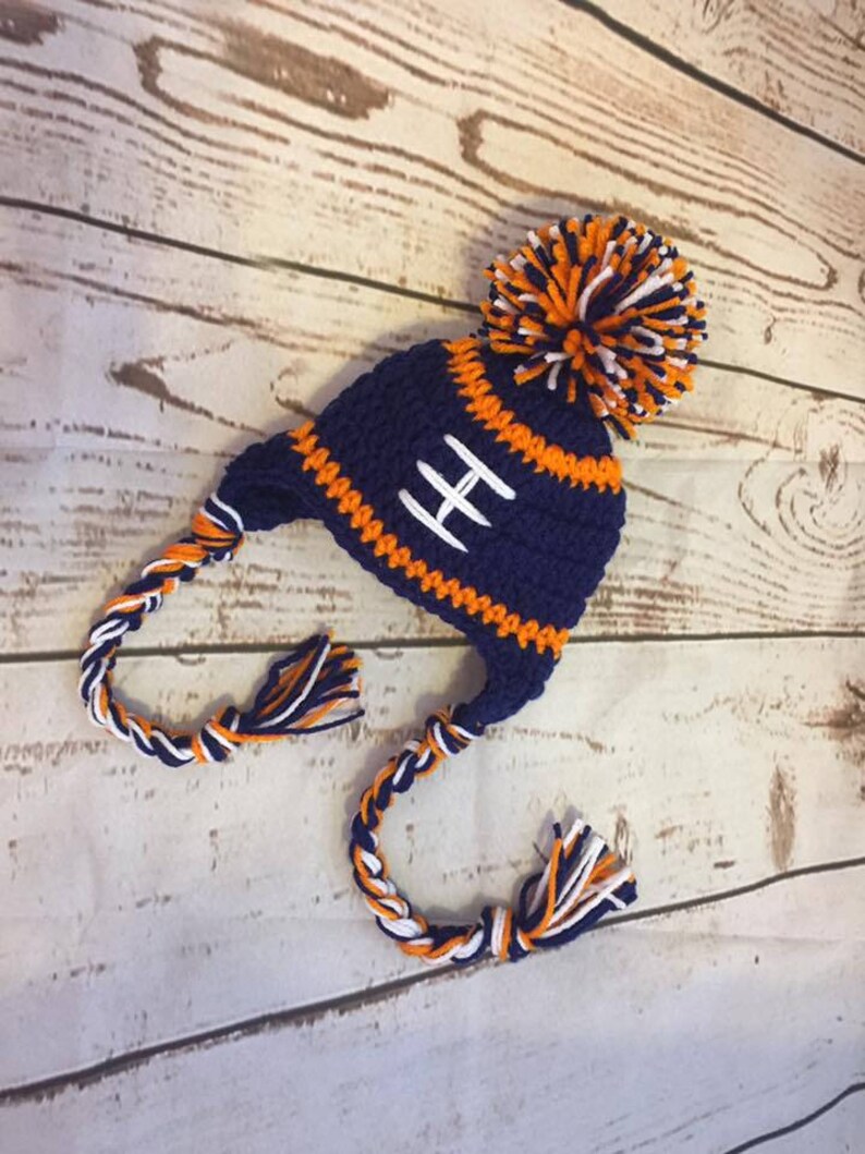Denver Broncos Baby Boy Hat FOOTBALL Newborn Baby Boy Crochet - Etsy